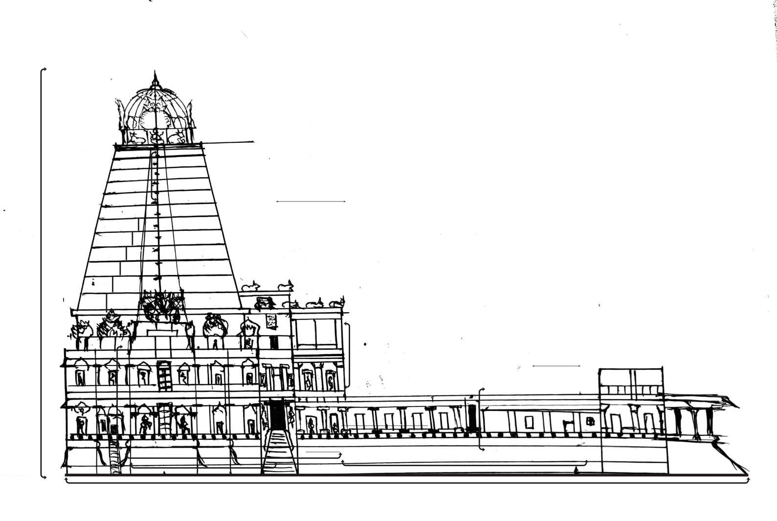 Crafting a DIY Brihadeshwara Temple Cardboard Miniature Model – TheKraftco