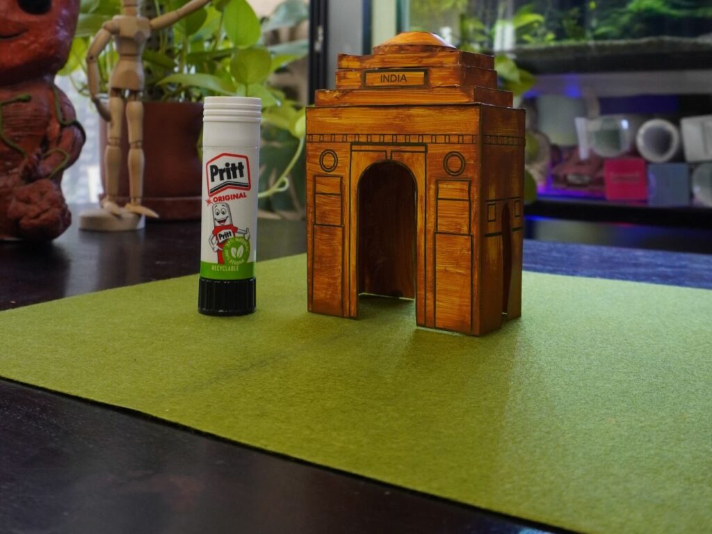 How to Make India Gate Model using Template for Kids ( School Project ...